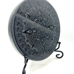 Espejo De Obsidiana Negra Con Calendario Azteca De 5”, La Piedra Del ...