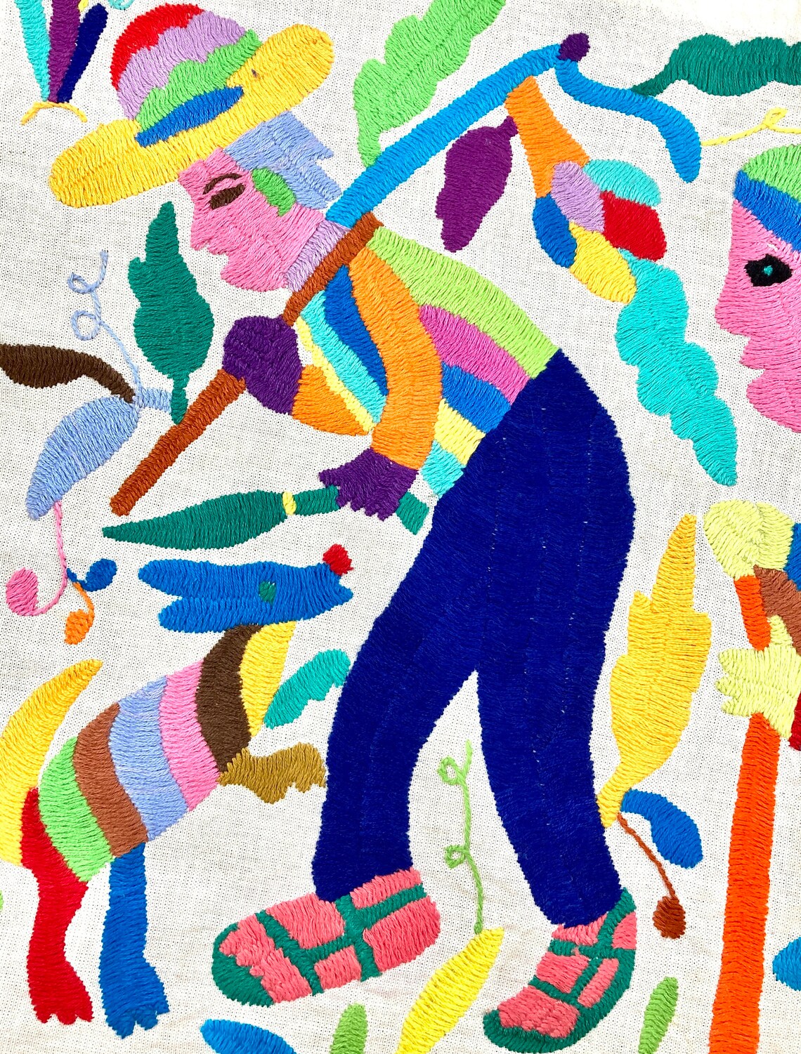 Tenango Otomi Art 16 X 14 Otomi Embroidery | Etsy