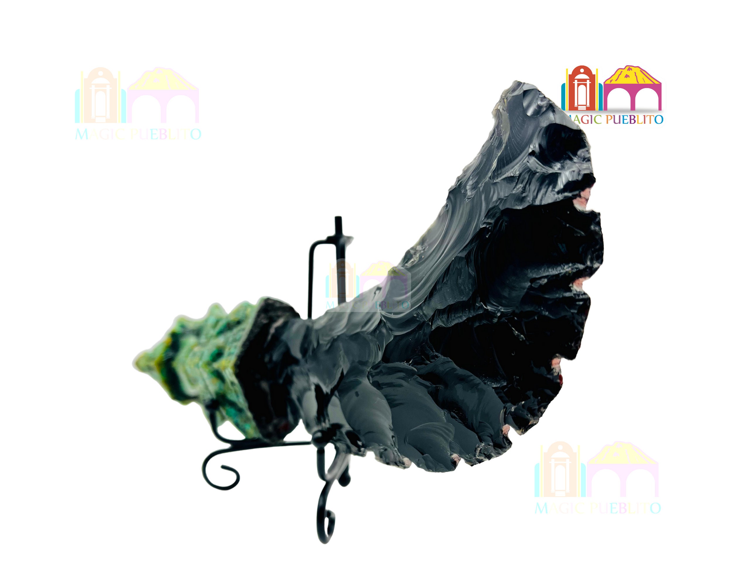 Shaman Obsidian Machete Obsidian Karambit Knapped Obsidian - Etsy