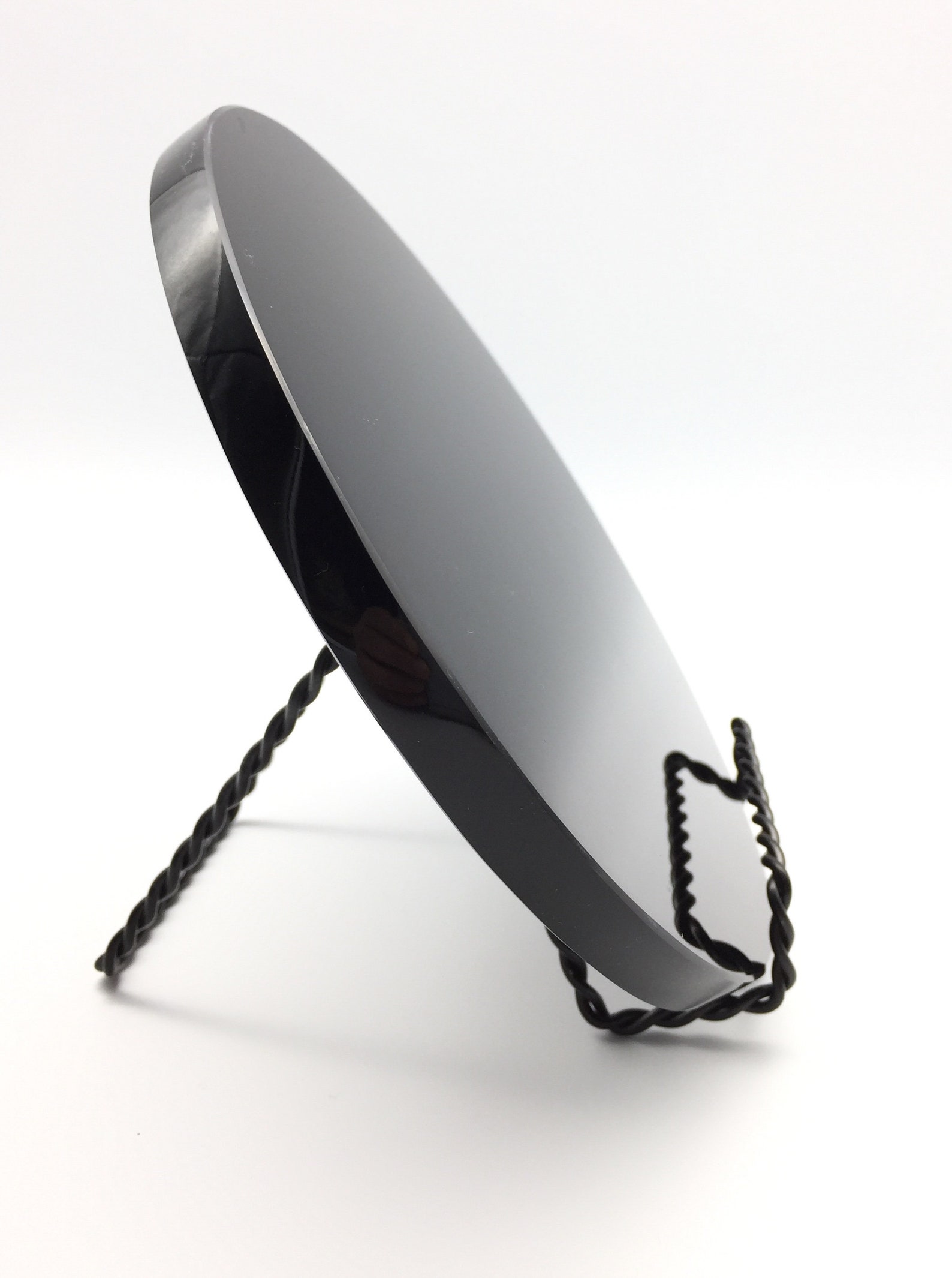 5 Black Obsidian Mirror Scrying Mirror - Etsy