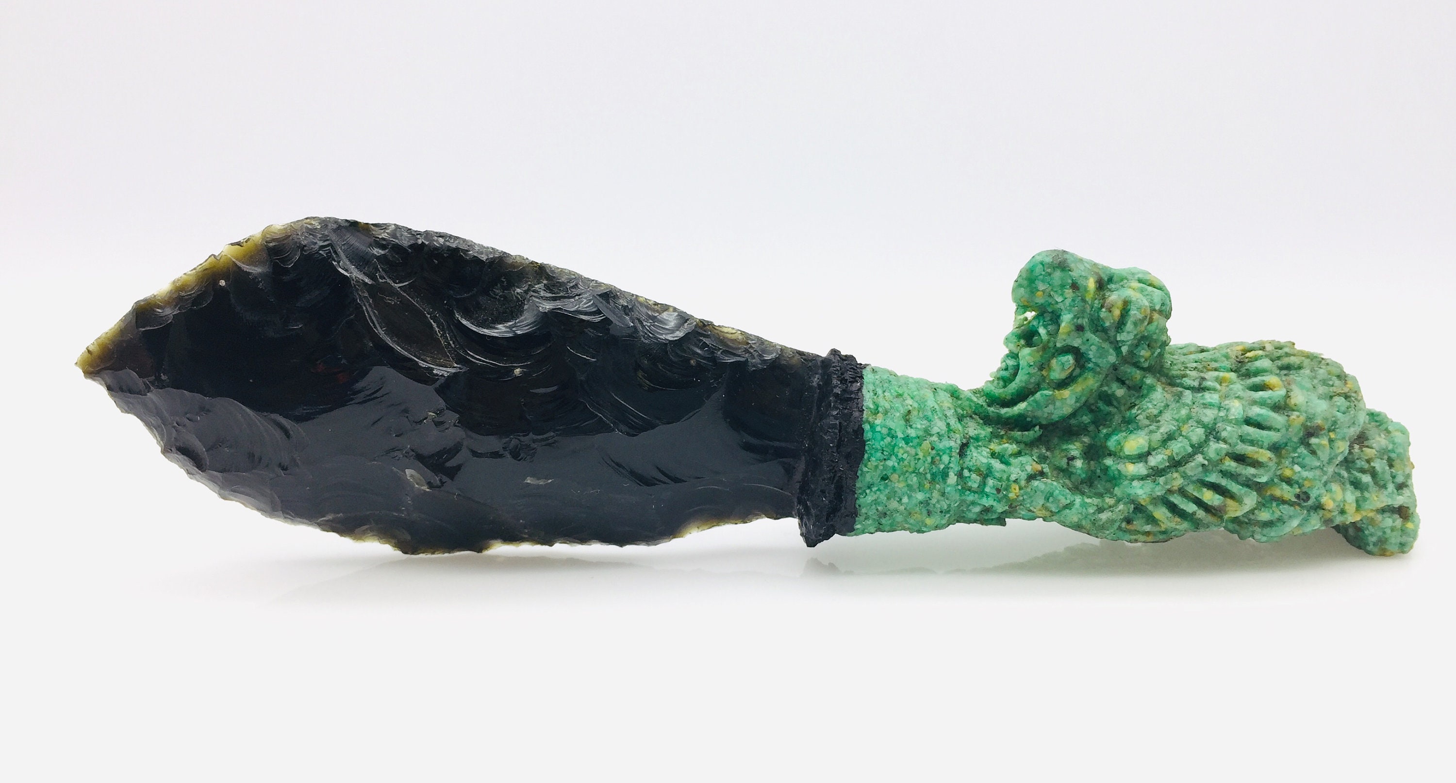 Obsidian Dagger/ Aztec Dagger/ Hand Carved Knife/ Quetzalcoatl | Etsy