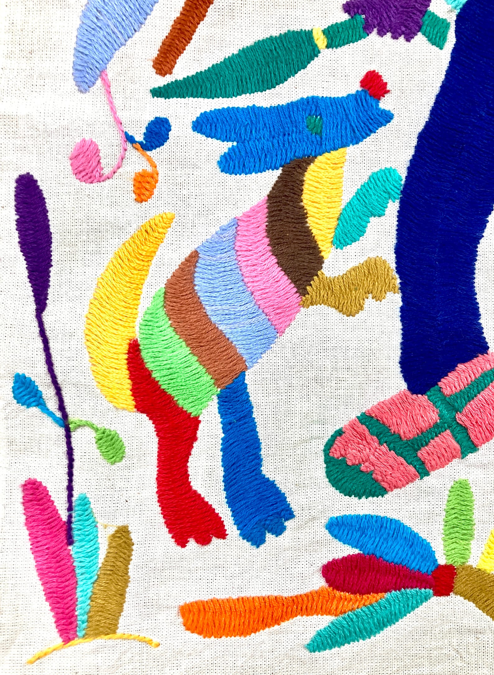 Tenango Otomi Art 16 X 14 Otomi Embroidery | Etsy