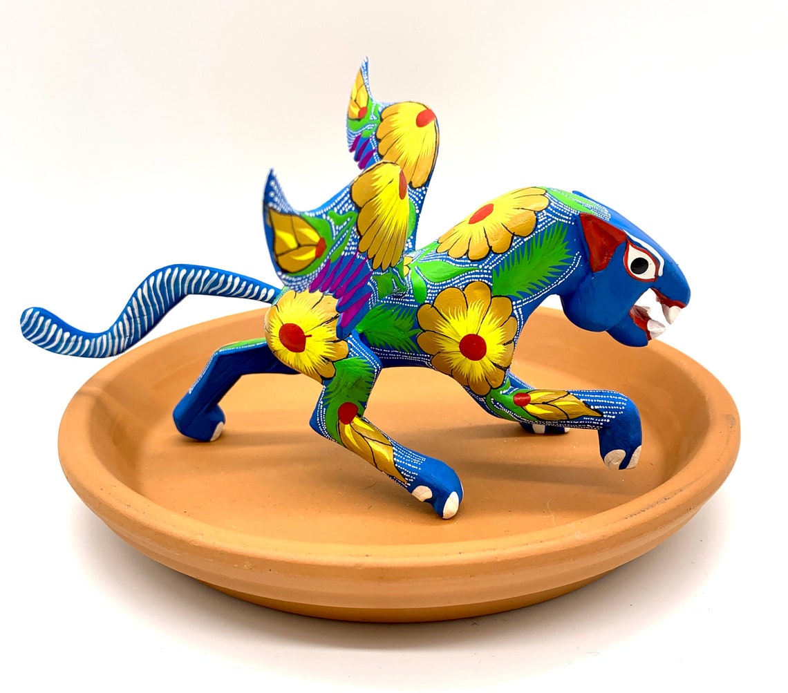 Winged-jaguar Alebrije Oaxaca Wood Carved Alebrije | Etsy