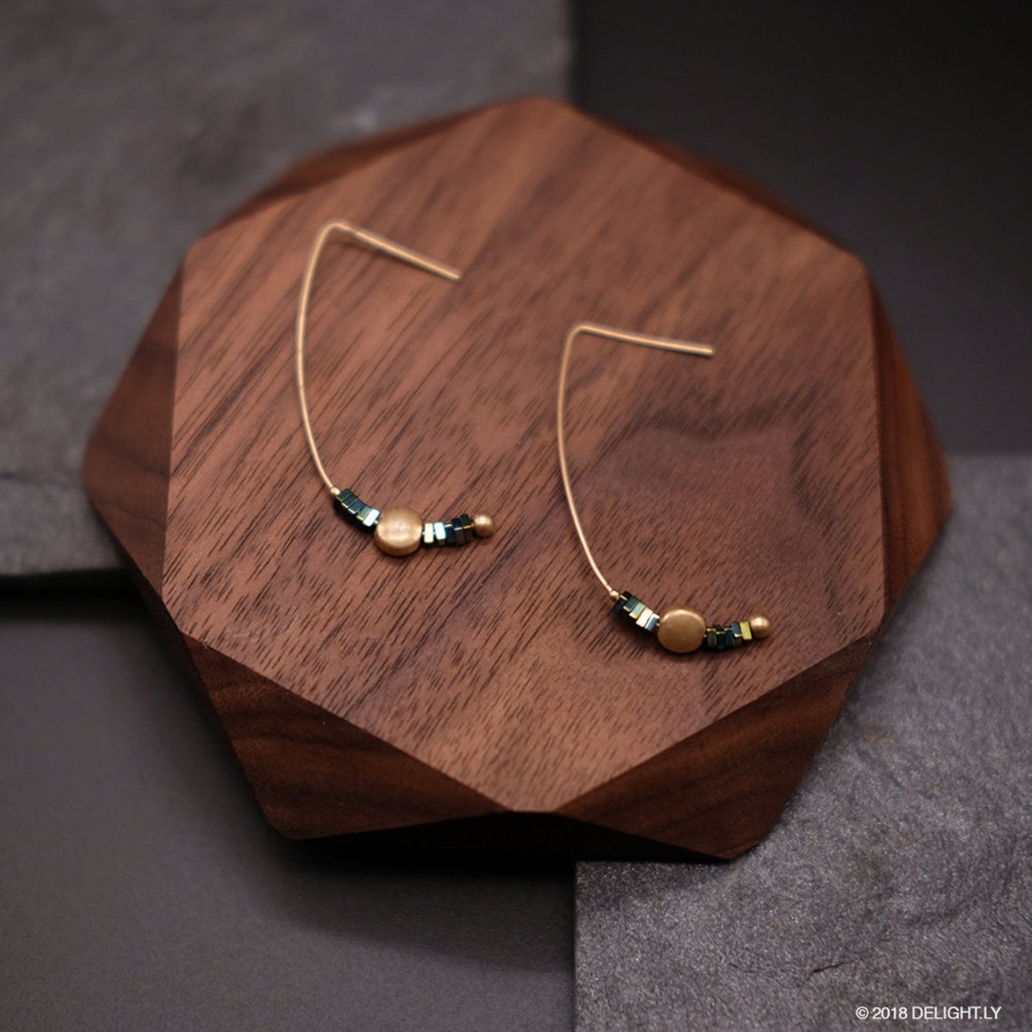 Special Natural Stone Hanging Earrings Simple Drop Earring Chic ...