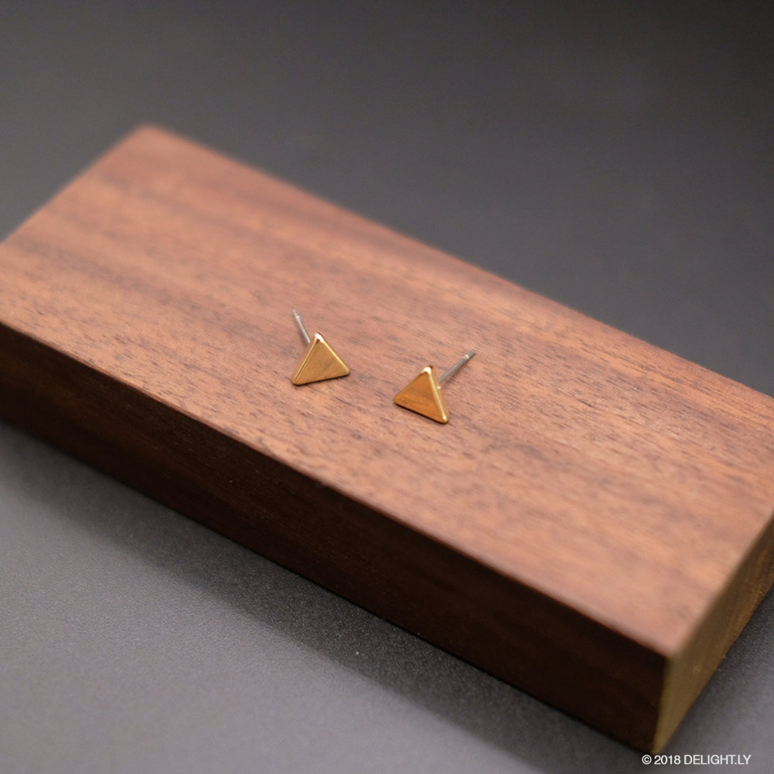 Simple Post/stud Earring Minimalist Post Earring Triangle Post Earring ...