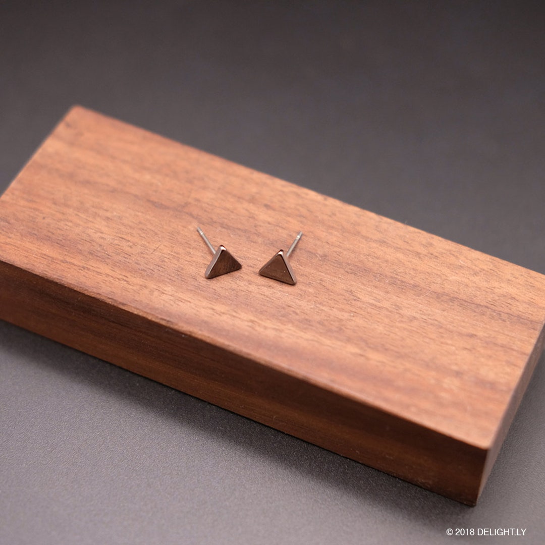 Simple Post/stud Earring Minimalist Post Earring Triangle Post Earring ...