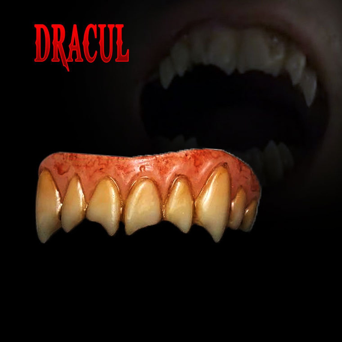 DRACUL Dracula Vampire Costume Veneer Fangs | Etsy