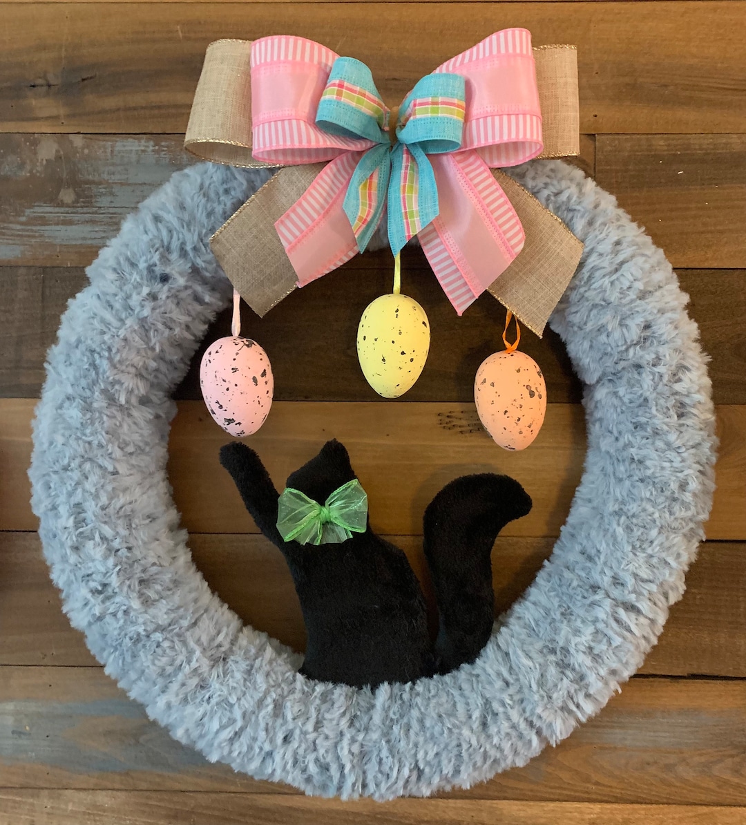 Spring Cat, Wreath, Easter, Cat, Wreath, Easter Wreath, Easter Egg ...