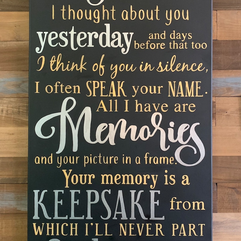 I Thought of You Today Sign - Etsy