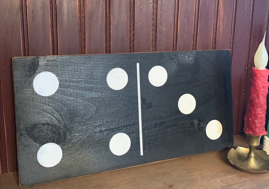 Domino Wood Sign, Domino Sign, Game Room, Sign, Anniversary, Domino’s ...