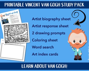 Vincent Van Gogh Famous Artist A Fun Introduction for Young Kids With ...