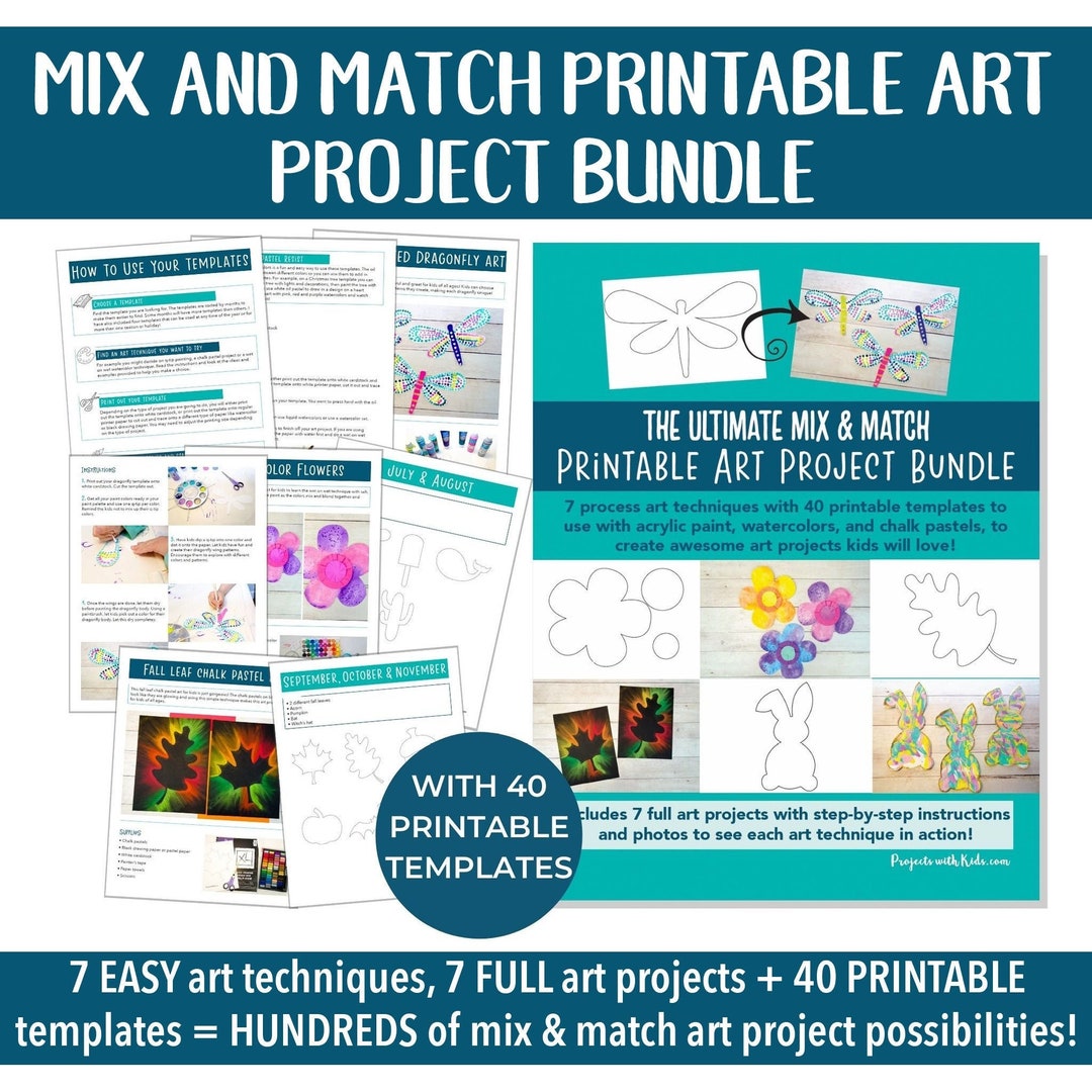 The Ultimate Mix & Match Printable Art Project Bundle - Etsy