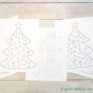 Christmas Tree Papercraft PRINTABLE, Kids Craft, 3D Printable Christmas ...
