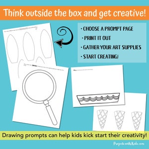 15 Printable Summer Drawing Prompts - Etsy