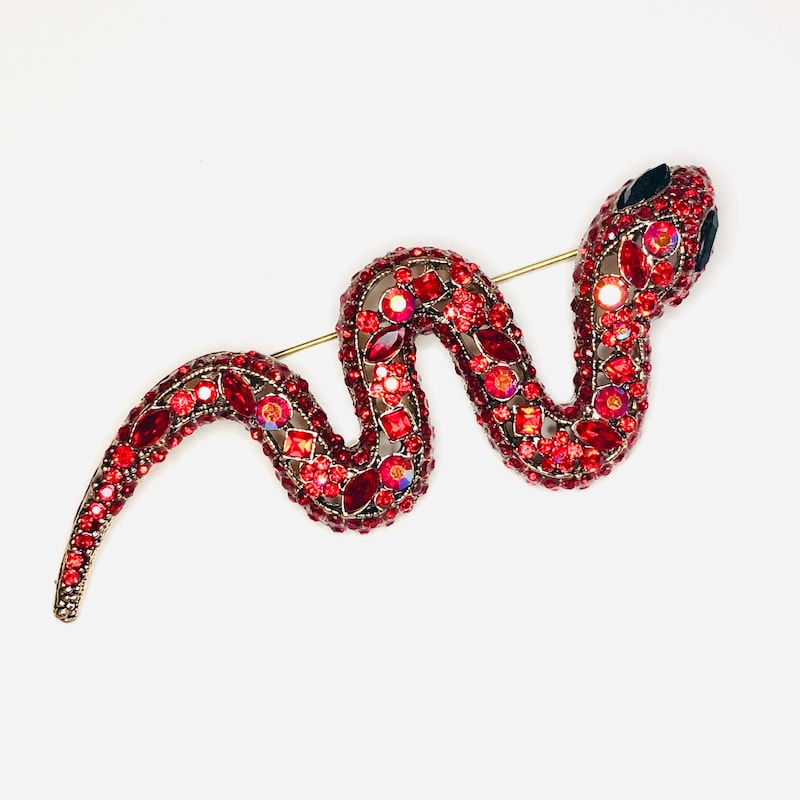 Snake Brooch - Etsy