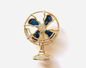 Blue Electric Fan | Etsy