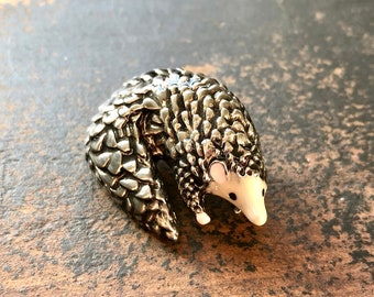 Golden Pangolin Enamel Pin - Etsy