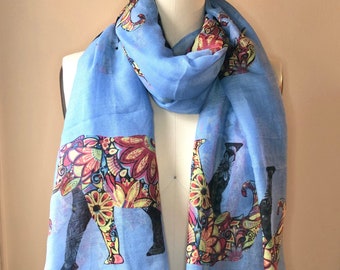 Elephant Print Scarf | Etsy