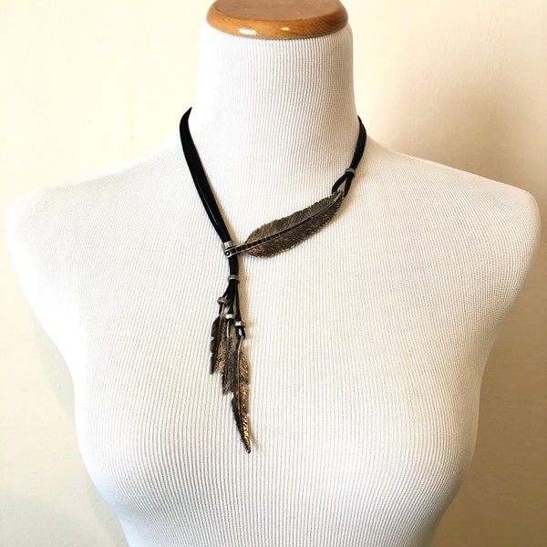 Feather Necklace - Etsy