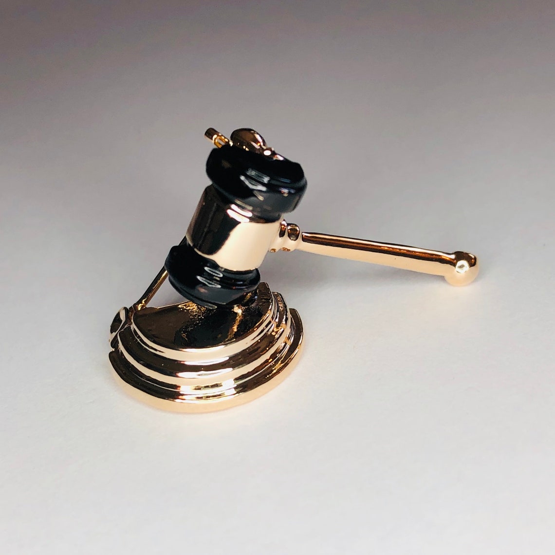 Rose Gold Gavel Court Law Judge Jury Brooch Lapel Pin Jewelry - Etsy