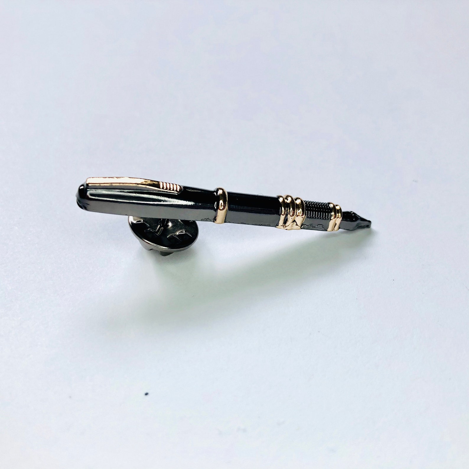 Gunpowder Gray Gold Classic Fancy Ink Fountain Pen Pens School - Etsy