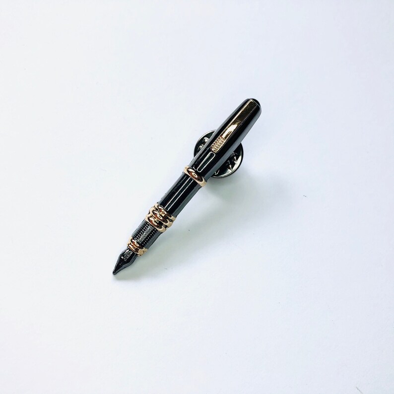 Gunpowder Gray Gold Classic Fancy Ink Fountain Pen Pens School - Etsy