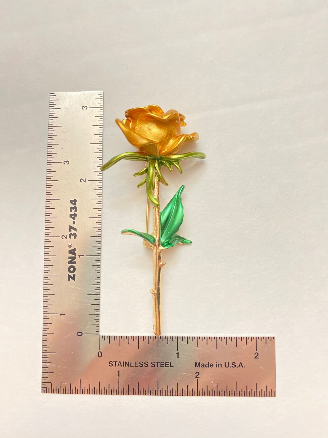 Yellow Rose of Texas Rose Flower Floral Brooch Lapel Pin - Etsy