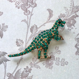 Rhinestone T-rex Dinosaur Animal Pendant or Brooch Pin Jewelry A296 - Etsy