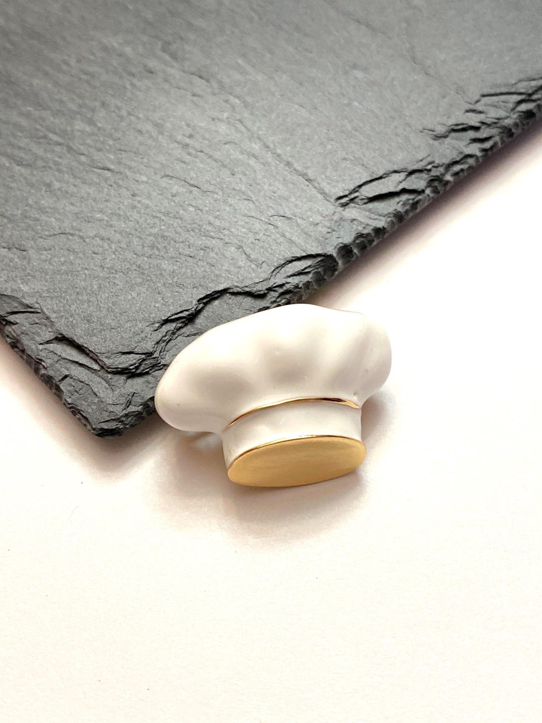Brooch White Enamel Chefs Chef Toque Hat Lapel Pin Jewelry Cooking ...