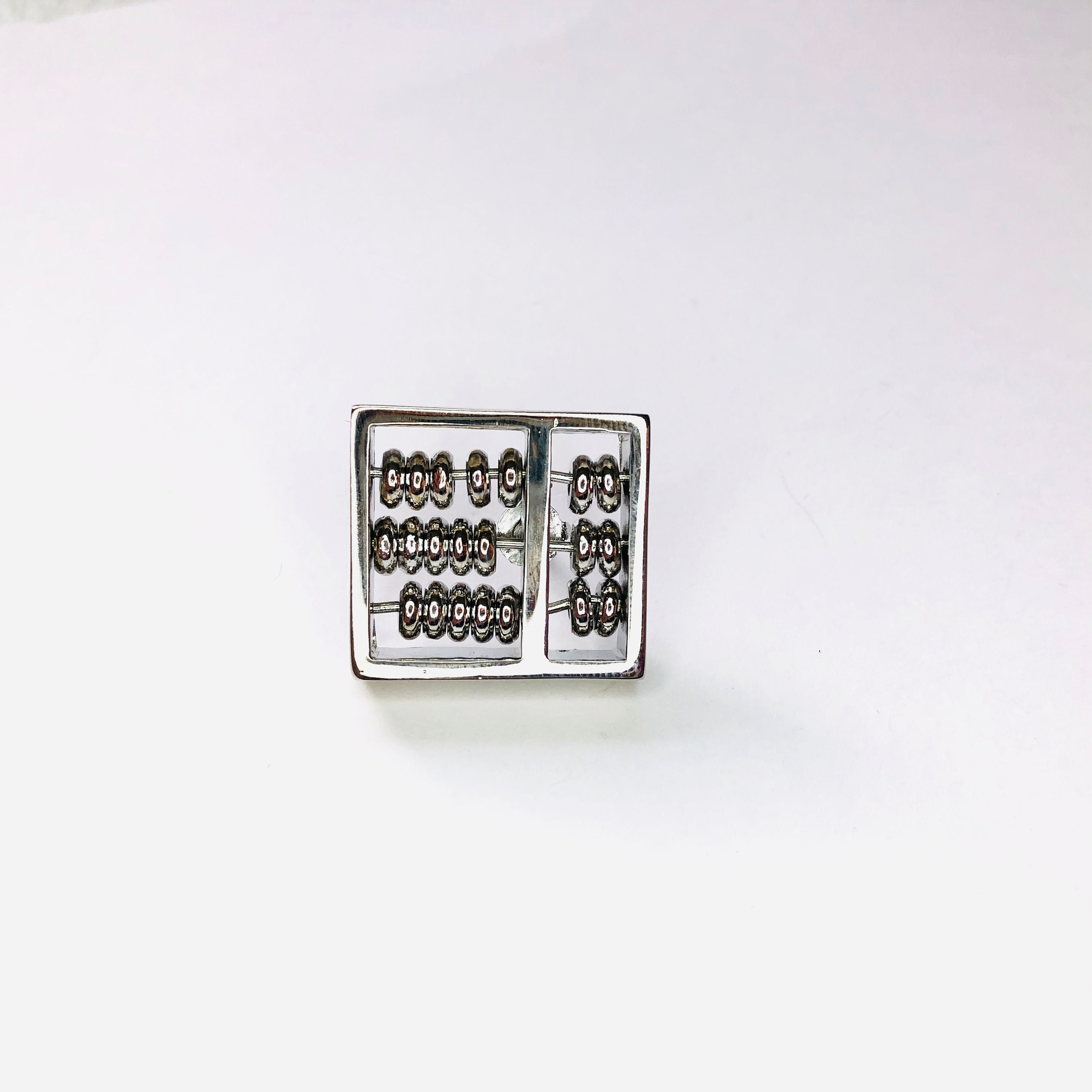 Silver-tone Metal Abacus With Moving Counter Men Tie Collar - Etsy