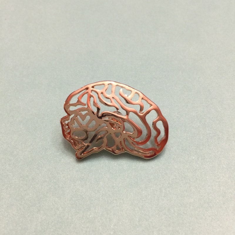 Brain Pin - Etsy