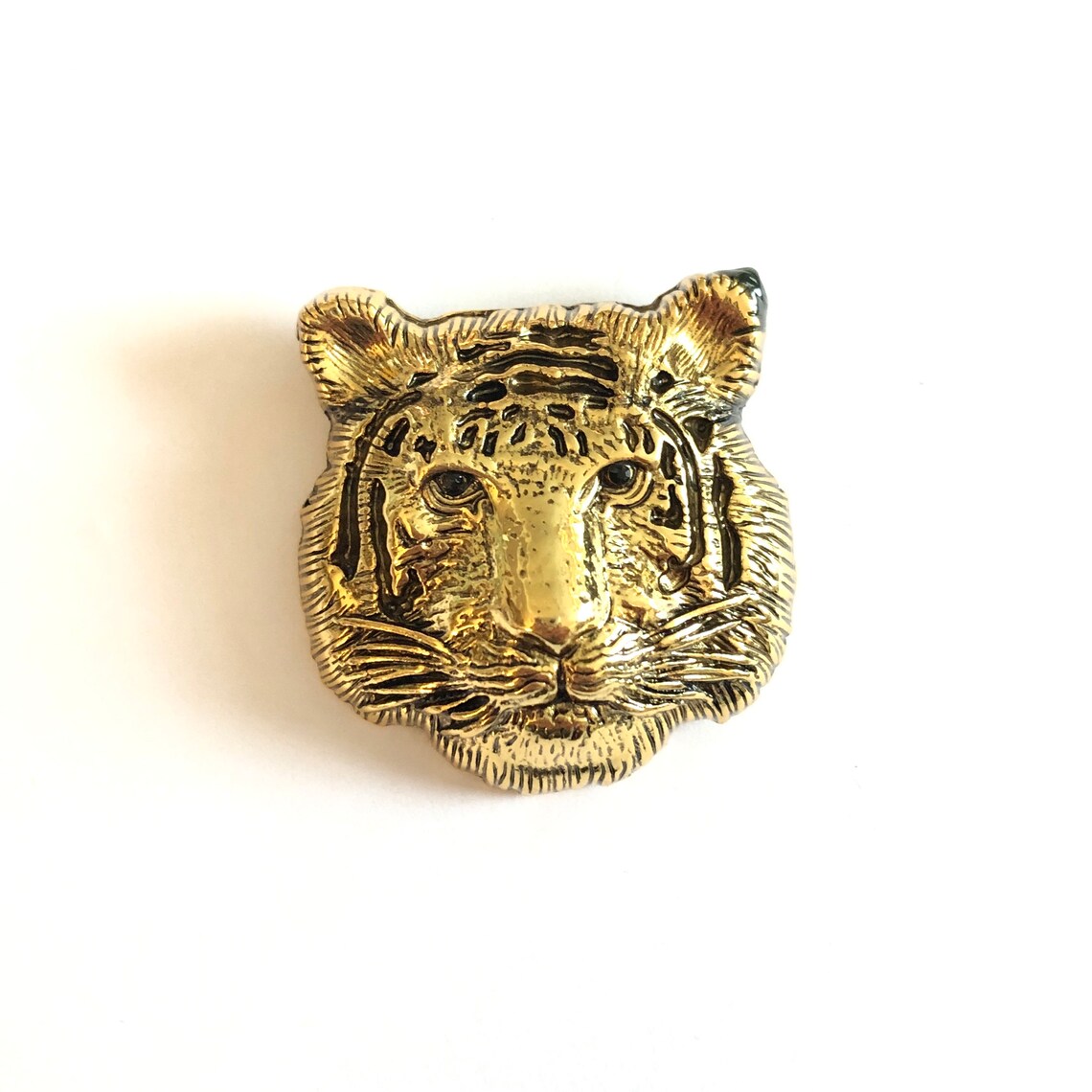 Adorable Gold-tone Tiger Head Jungle Animal School Mascot | Etsy