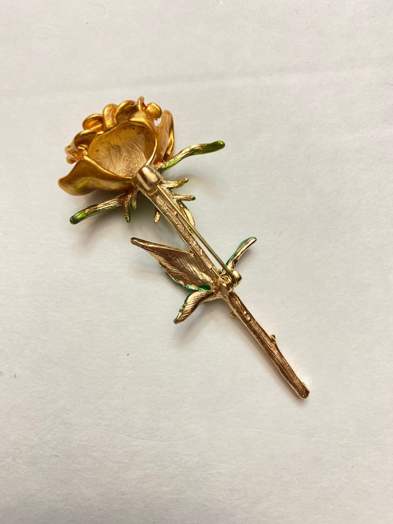 Yellow Rose of Texas Rose Flower Floral Brooch Lapel Pin - Etsy