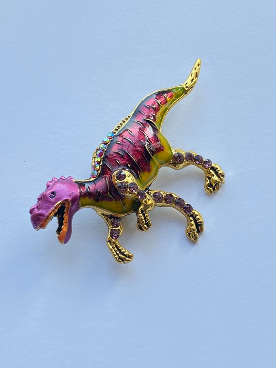 Purple Rhinestone T-Rex Tyrannosaurus Rex Theropod Ca… - Gem
