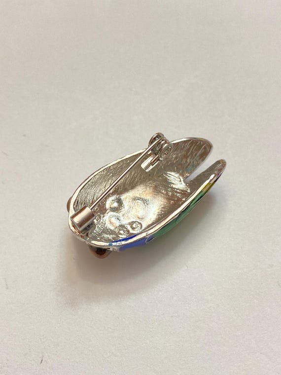 Colorful Rainbow Rhinestone Cicada Insect Brooch Lape… - Gem