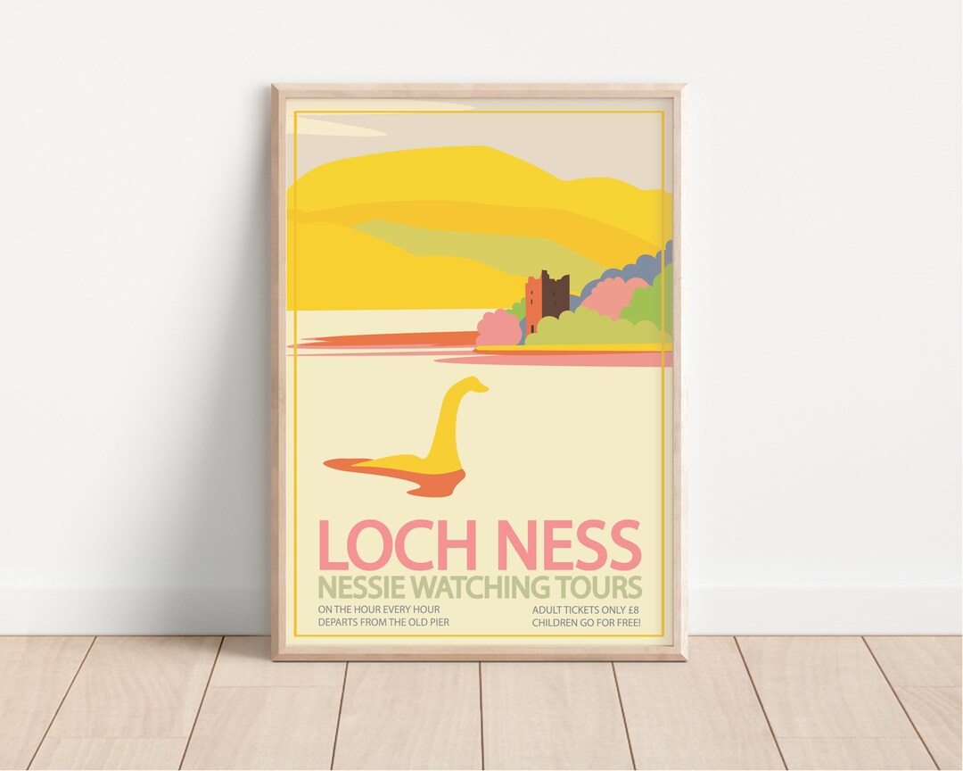 Loch Ness Monster Tour - Conspiracy Series - Digital Download Poster - Etsy