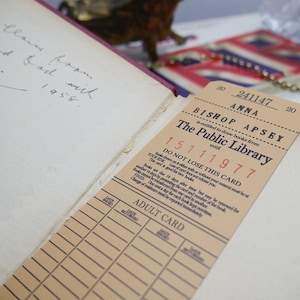 Old Fashioned Vintage Public Library Card Bookmark - Etsy