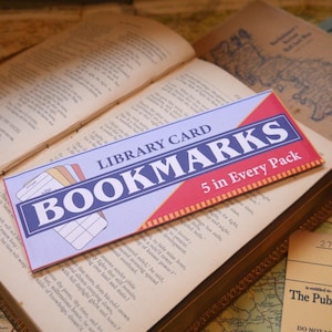 Old Fashioned Vintage Public Library Card Bookmark - Etsy