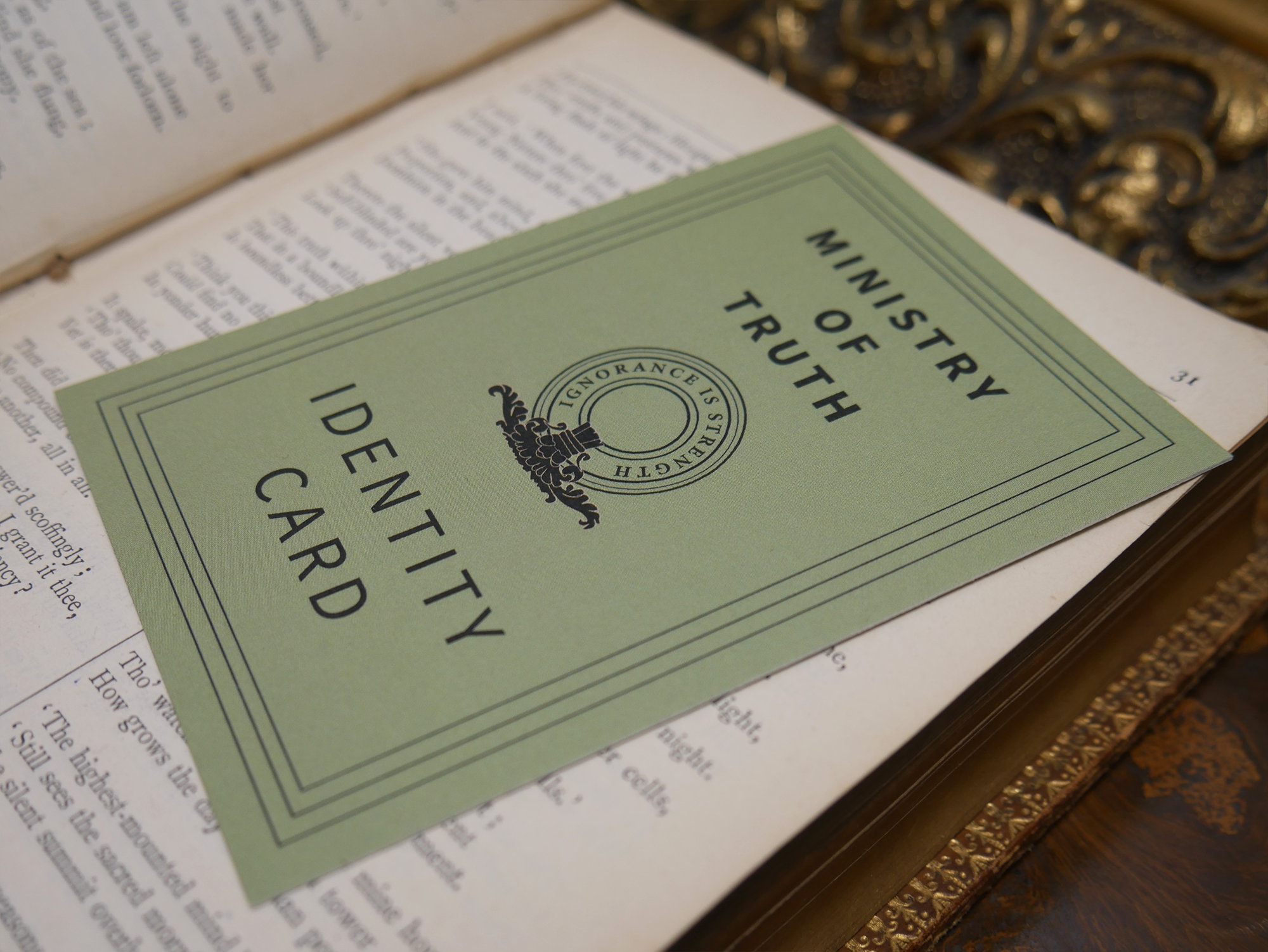 George Orwell's 1984 Bookmark Winston Smith's - Etsy UK