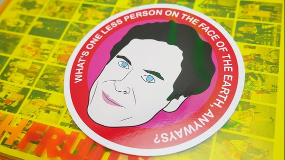 Large Ted Bundy Serial Killer Vinyl Skate/Laptop sticker gift for True ...