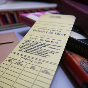 Stephen King's IT - Derry Library Card Bookmark - Etsy