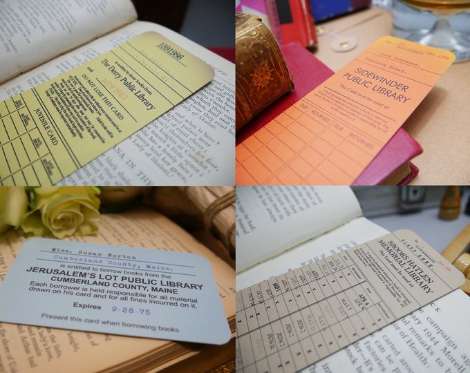 Stephen King Bookmark Collection - IT Derry Public Library, the Shining ...