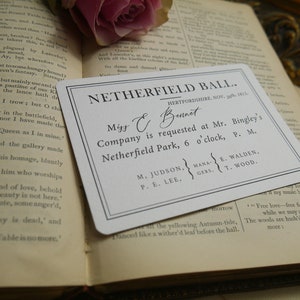 Jane Austen's Pride and Prejudice Bookmark - Elizabeth Bennet's ...