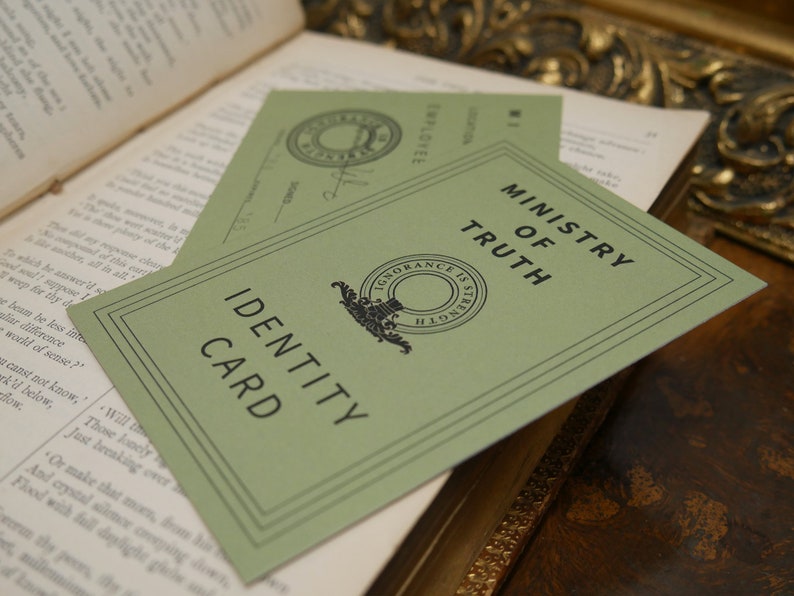 George Orwell's 1984 Bookmark Winston Smith's - Etsy