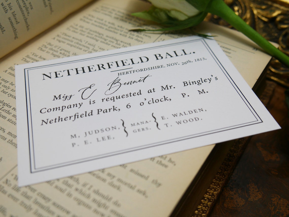 Jane Austen's Pride and Prejudice Bookmark Elizabeth | Etsy