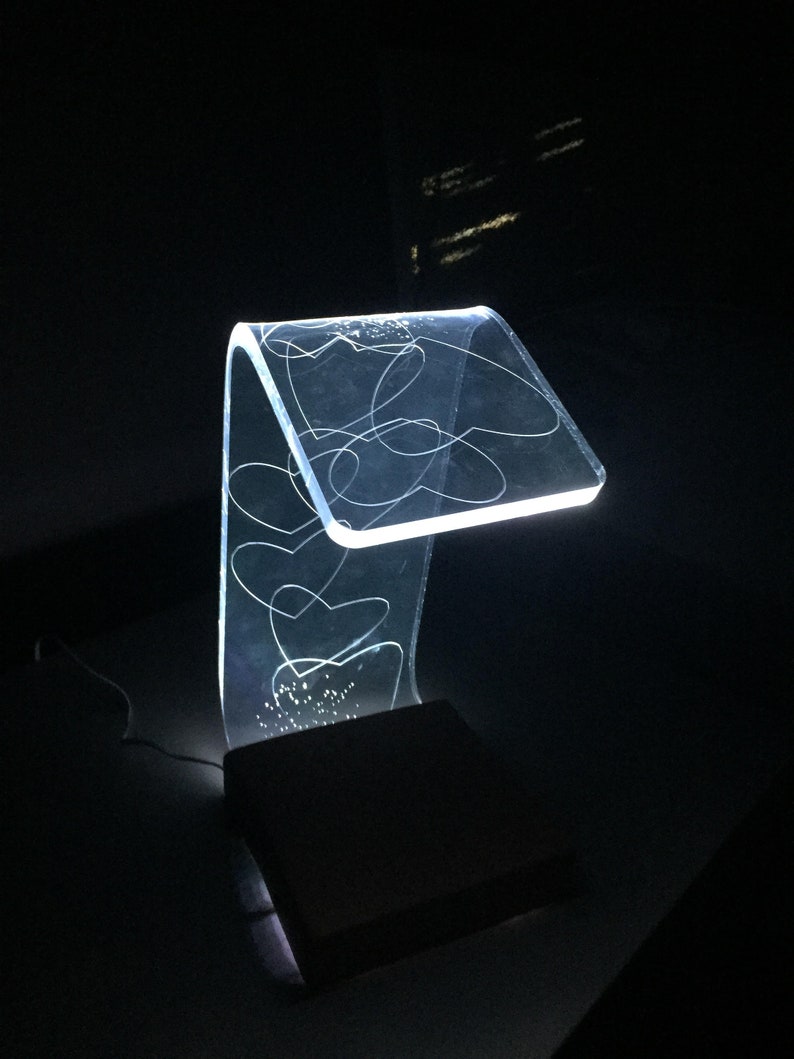 Lampada Elegante in Plexiglass- Bajour - Elegance Lamp - Etsy