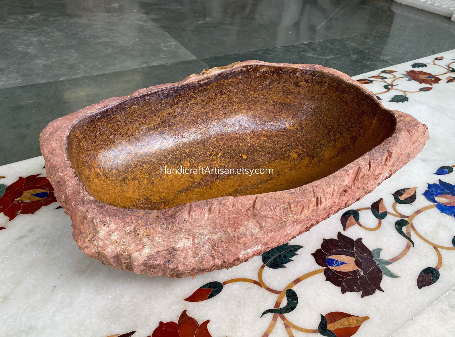 Decorative Marble Bowl | Flower Bowl | Handcrafted Marble Bowl ...