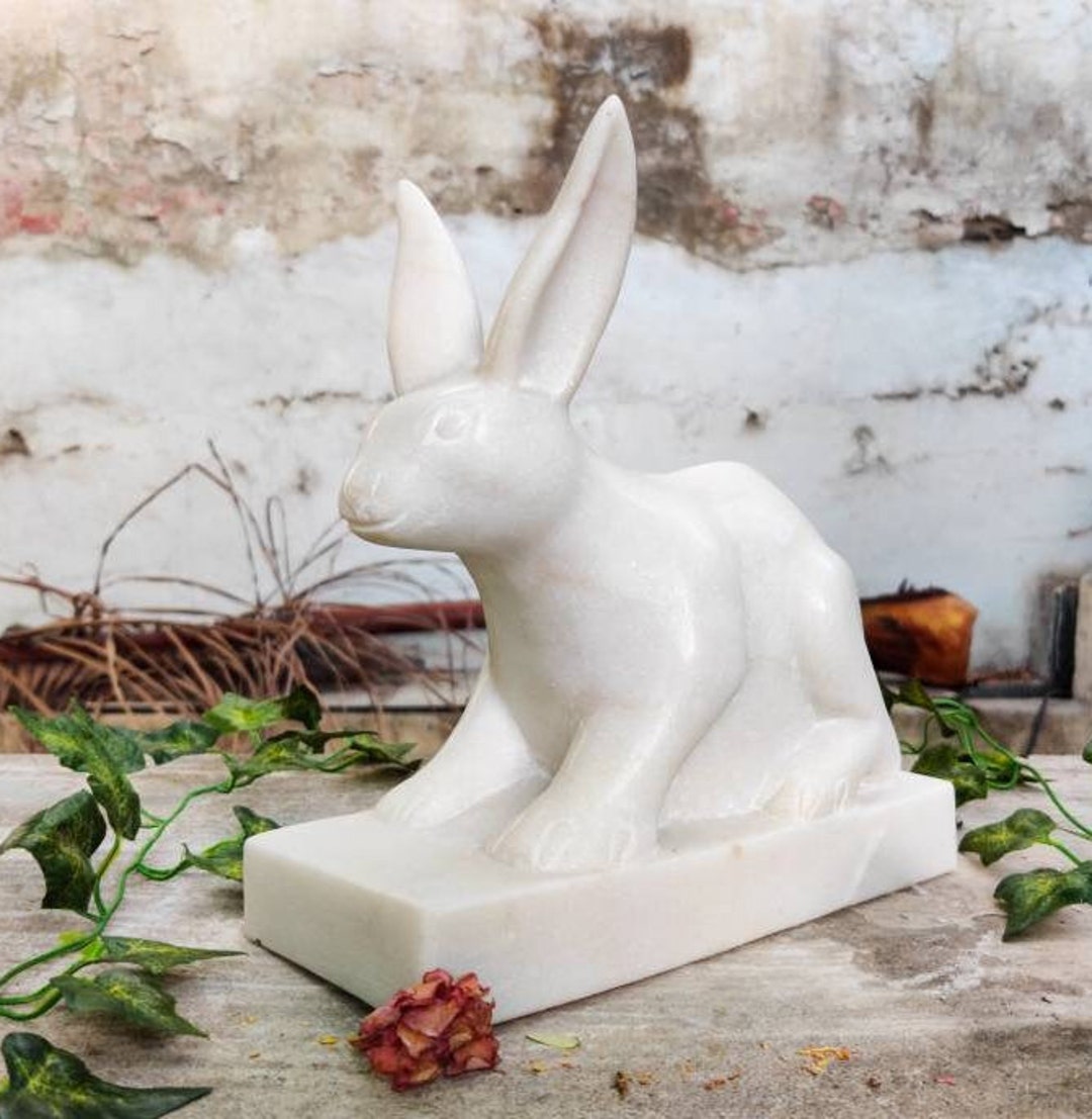 Rabbit | Vintage Marble Statue | Handcrafted | Art Object ...