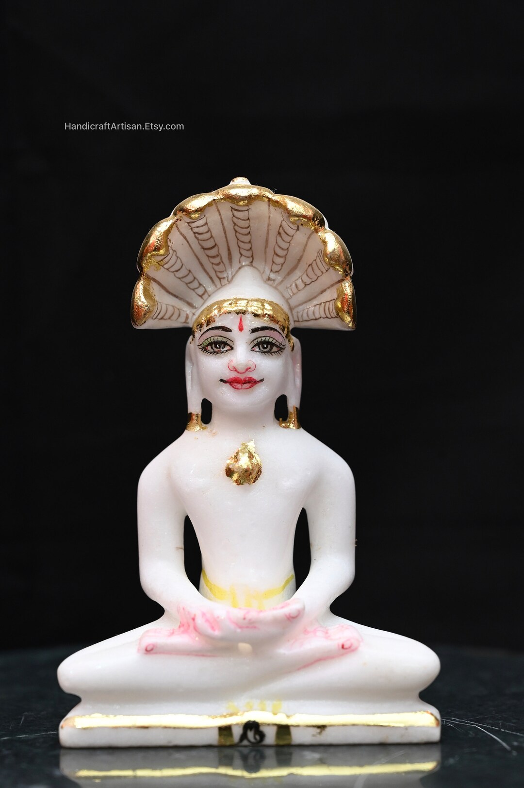 Handcrafted Jain Parshwanath Statue - Etsy
