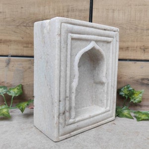 Vintage Marble Shrine Niche | Stone Shrine | Antique Marble Shrine ...